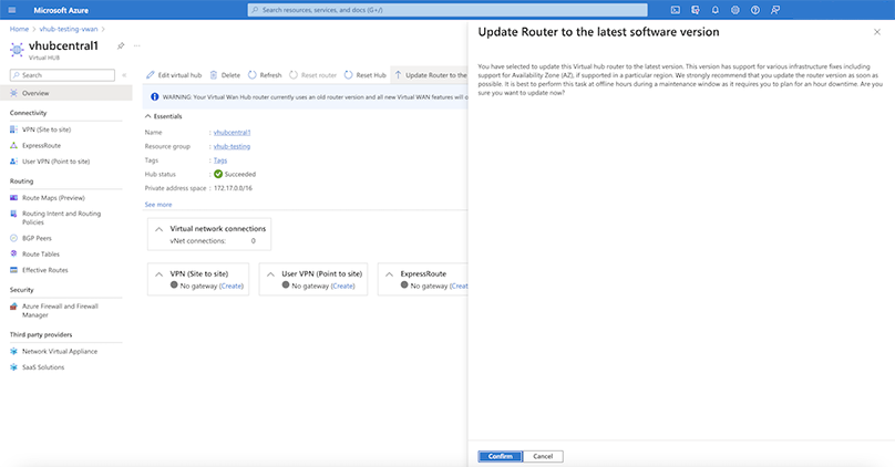 VeloCloud SD-WAN 6.4 - Administration Guide - VeloCloud SD-WAN in Azure Virtual WAN Hub ...